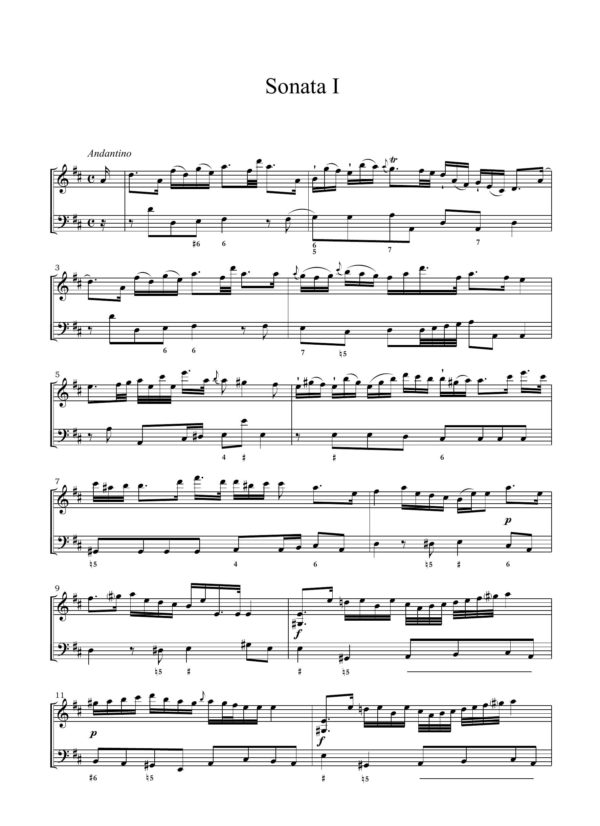 A. Lolli – 6 Sonate op.1 (Paris, 1760 ca.) per violino e b.c ...